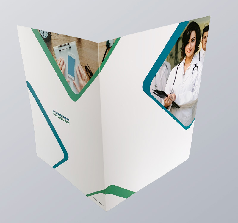 Hospital Two-Pocket Folder Design 1 – Pilgrim Trade